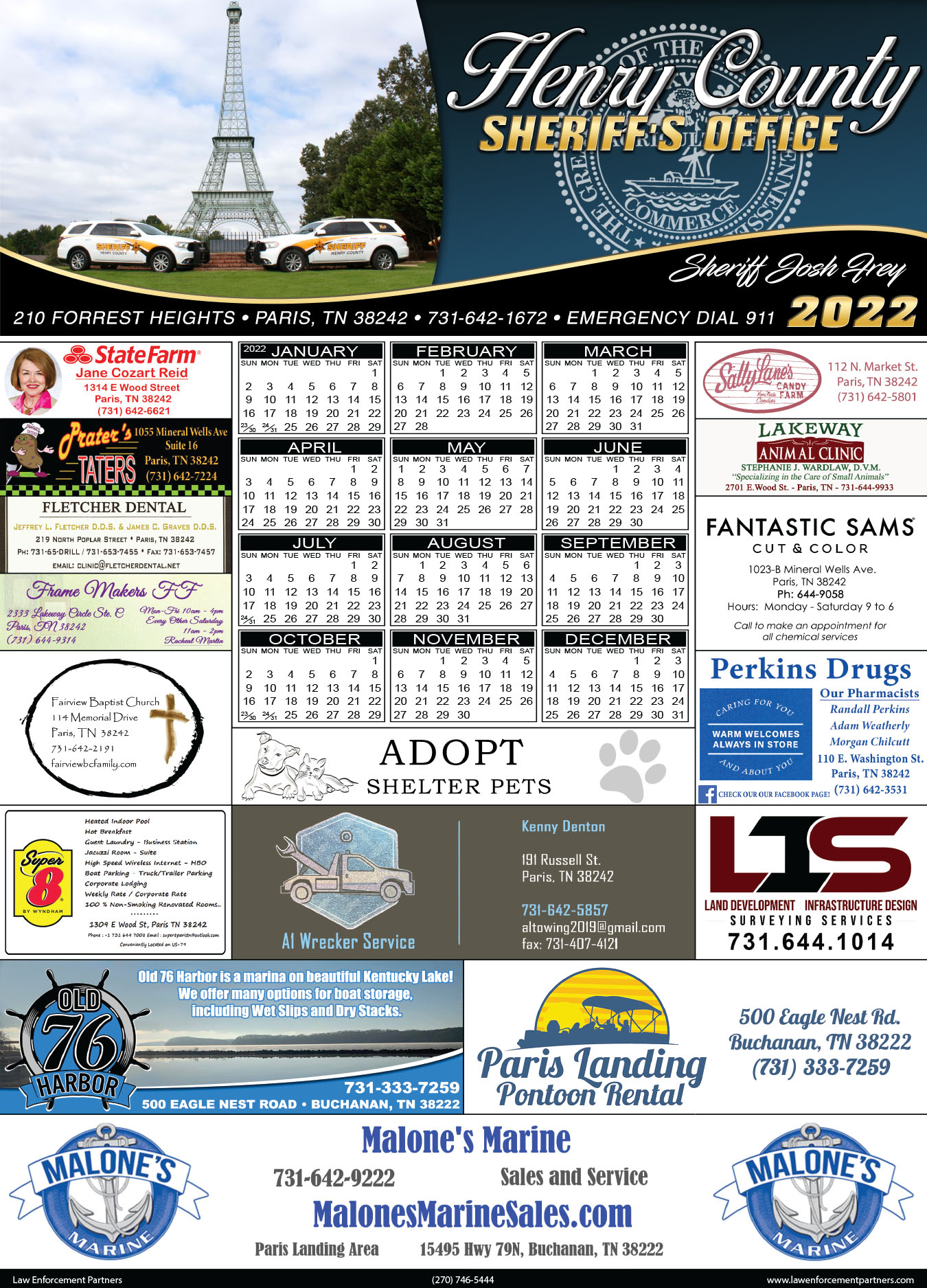 Magnet Calendars - Law Enforcement Partners